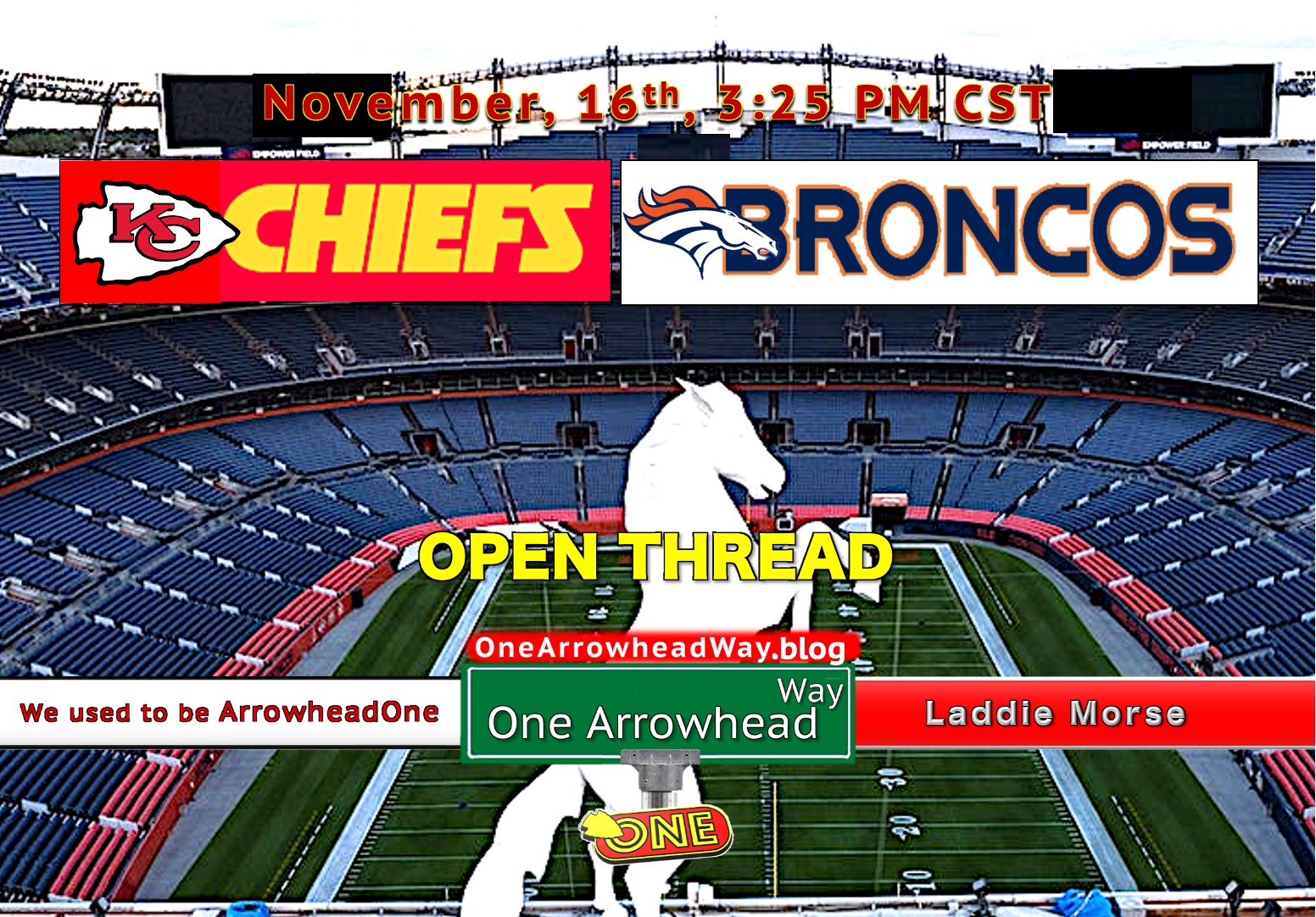 Chiefs At Broncos - One Arrowhead Way